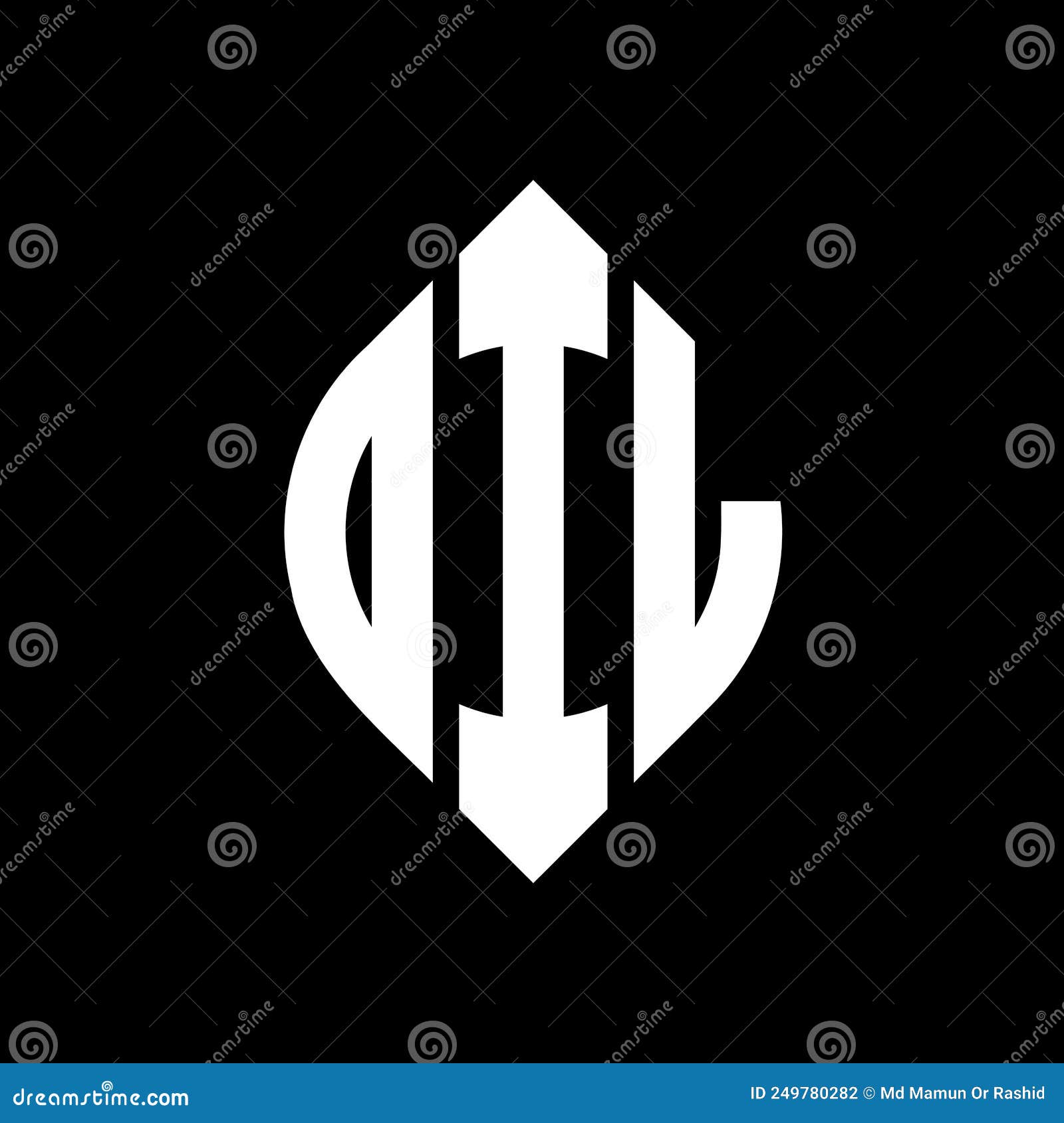 DIL Circle Letter Logo Design with Circle and Ellipse Shape. DIL ...