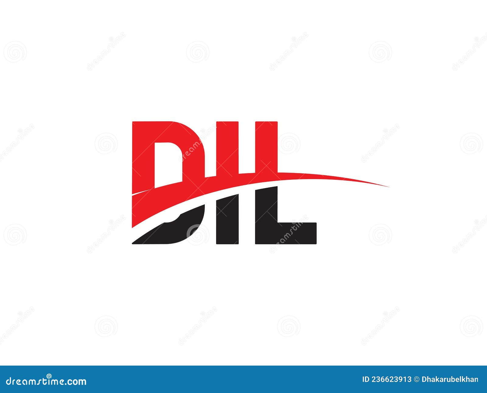 DIL Letter Initial Logo Design Vector Illustration Stock Vector ...