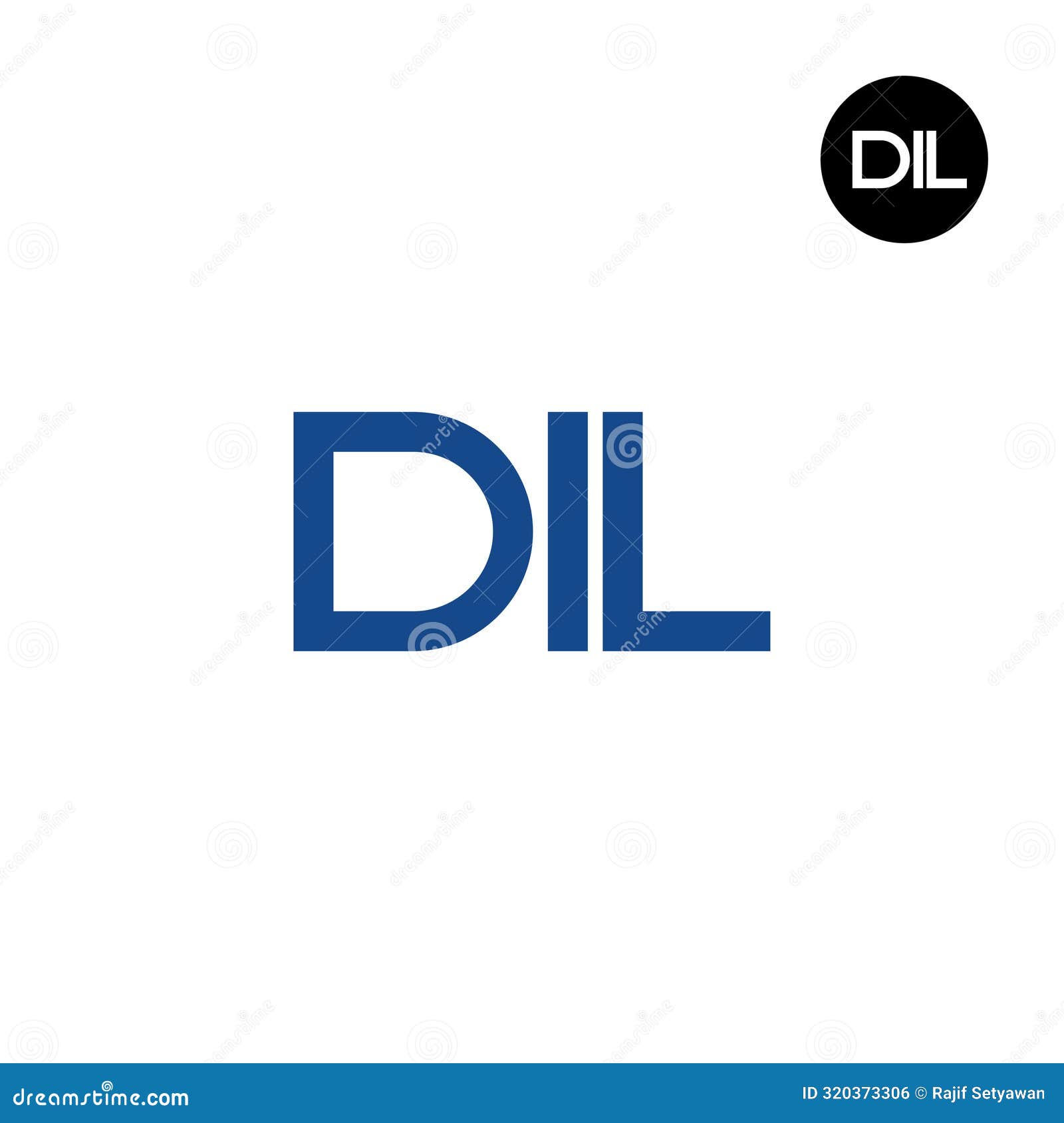 DIL Logo Letter Monogram Design Stock Vector - Illustration of ...