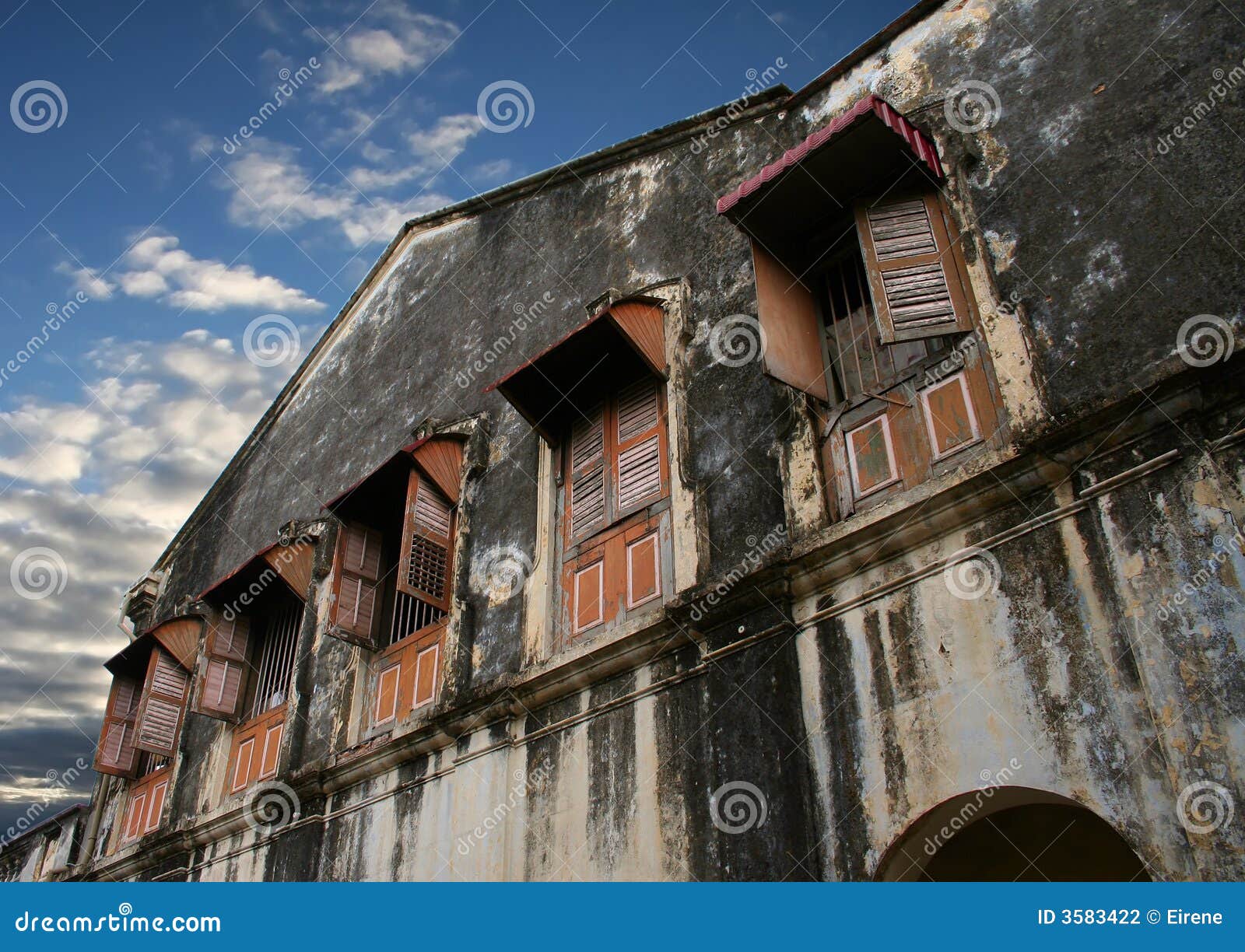Dilapidated building stock photo. Image of aged, city - 3583422