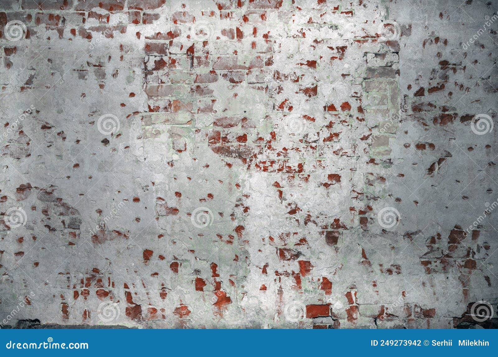 Dilapidated Building Facade with Damaged Plaster Stock Photo - Image of ...