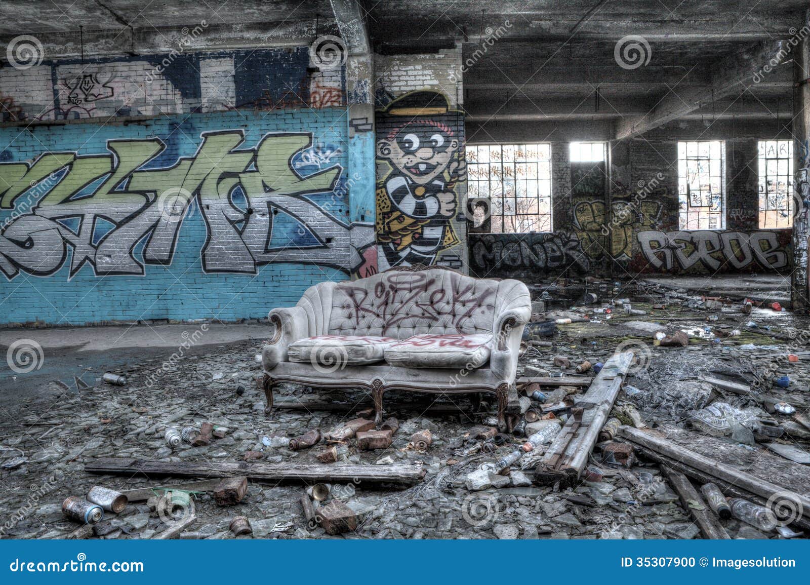 Dilapidated Building Interior Editorial Image - Image of damaged, messy ...