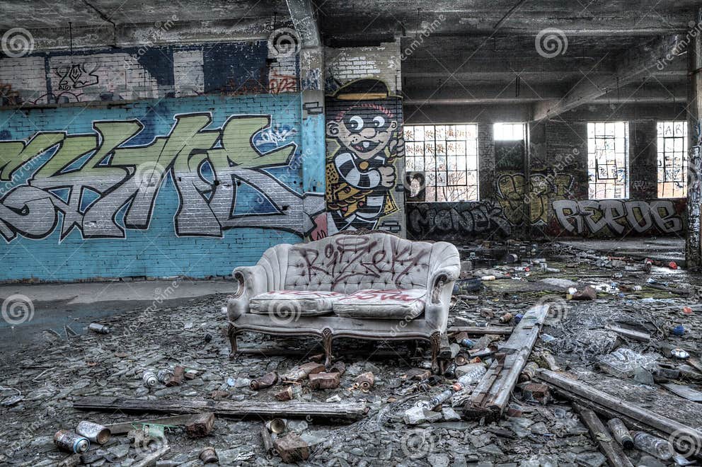 Dilapidated Building Interior Editorial Image - Image of damaged, messy ...