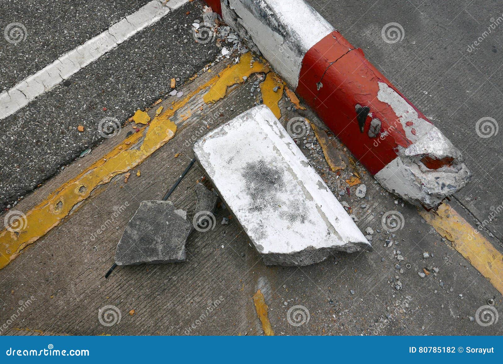 Dilapidated of road stock photo. Image of asphalt, natural - 80785182