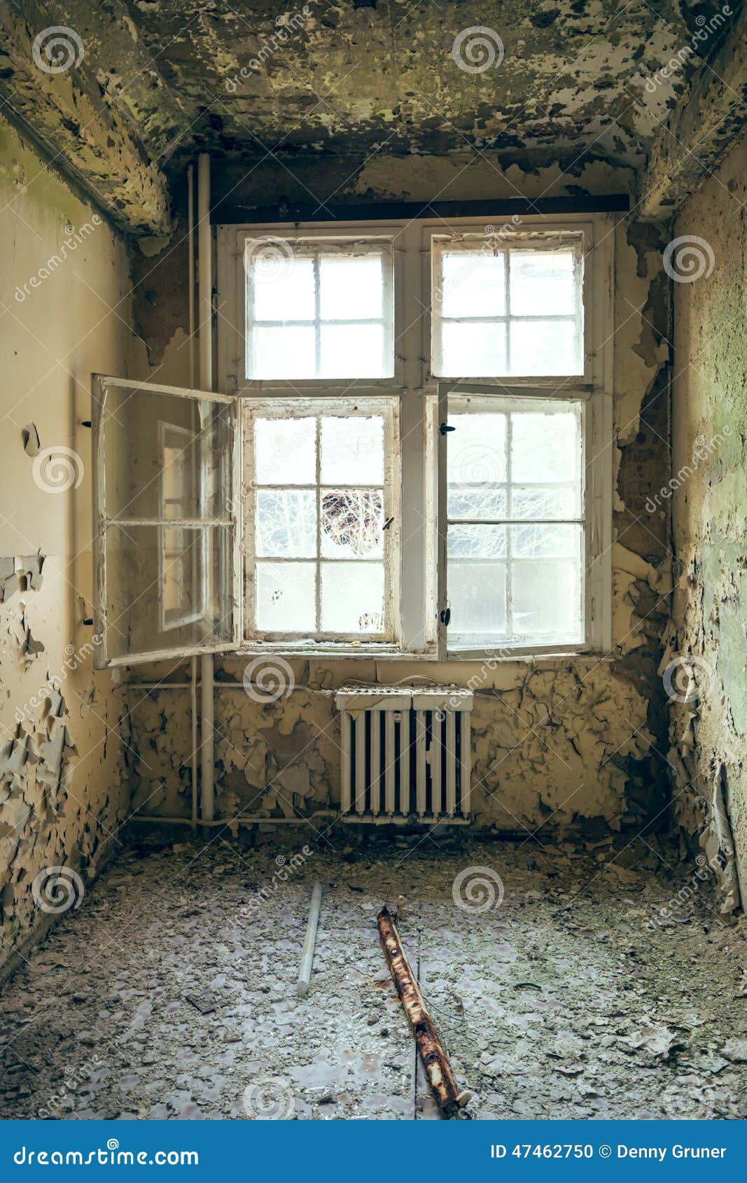 Dilapidated rooms stock photo. Image of blank, glass - 47462750