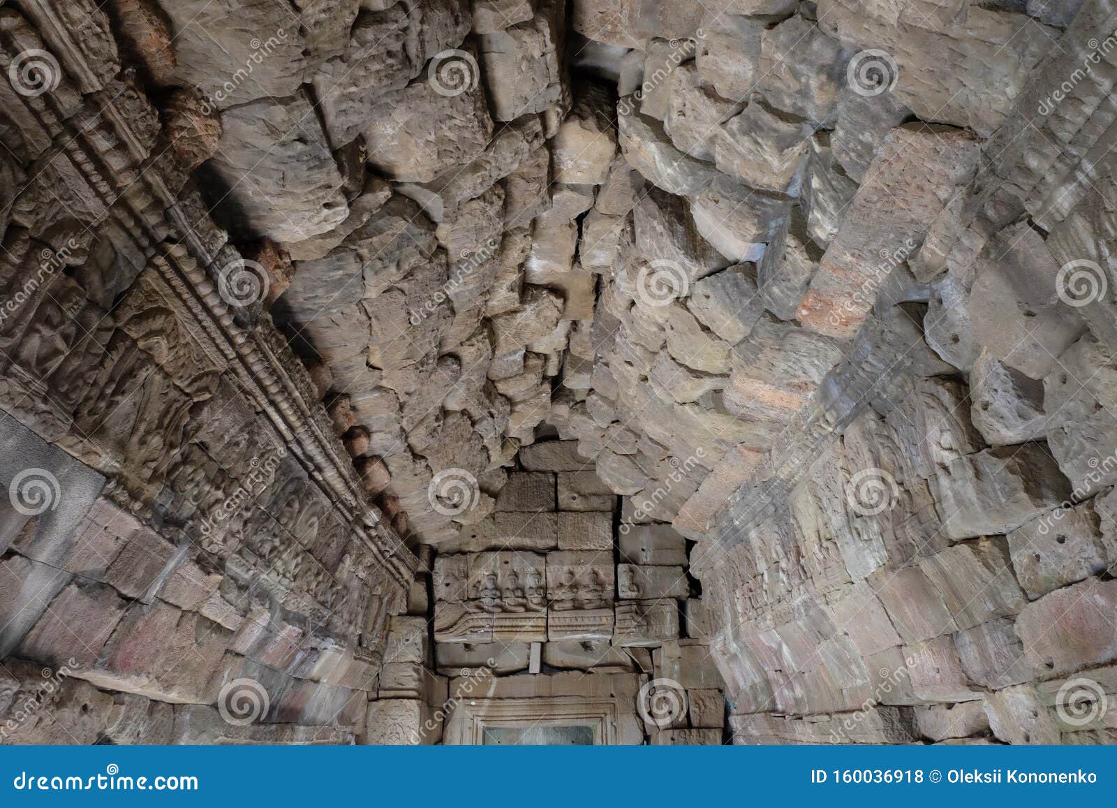Dilapidated Stone Ceiling of a Medieval Building. Stone Ruins Stock ...