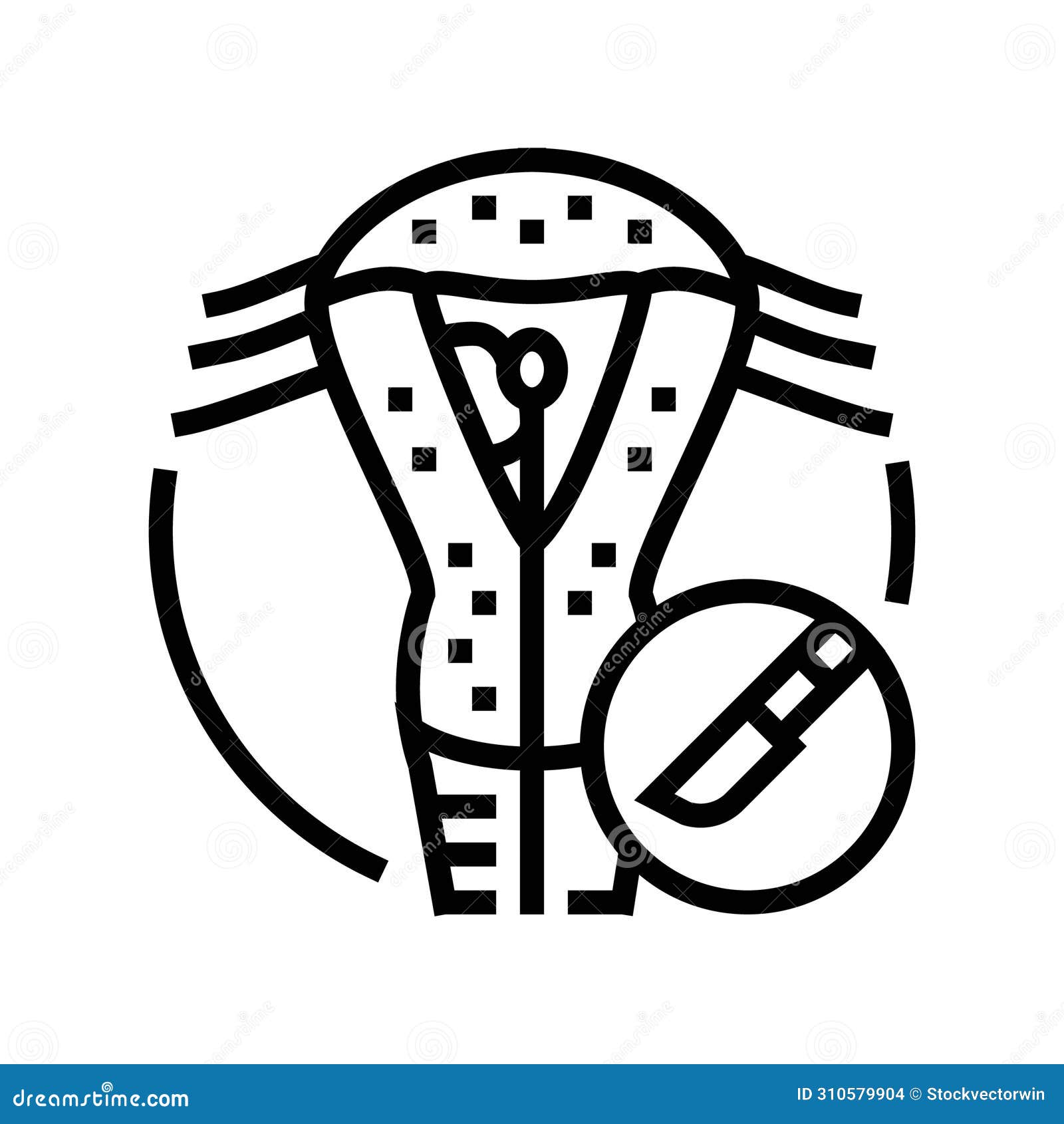 Dilation and Curettage Surgery Line Icon Vector Illustration Stock ... Dilation and Curettage Surgery Line Icon Vector Illustration Stock ...