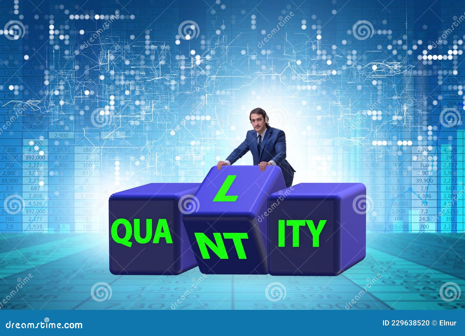 Dilemma of Quantity Versus Quality Stock Illustration - Illustration of ...