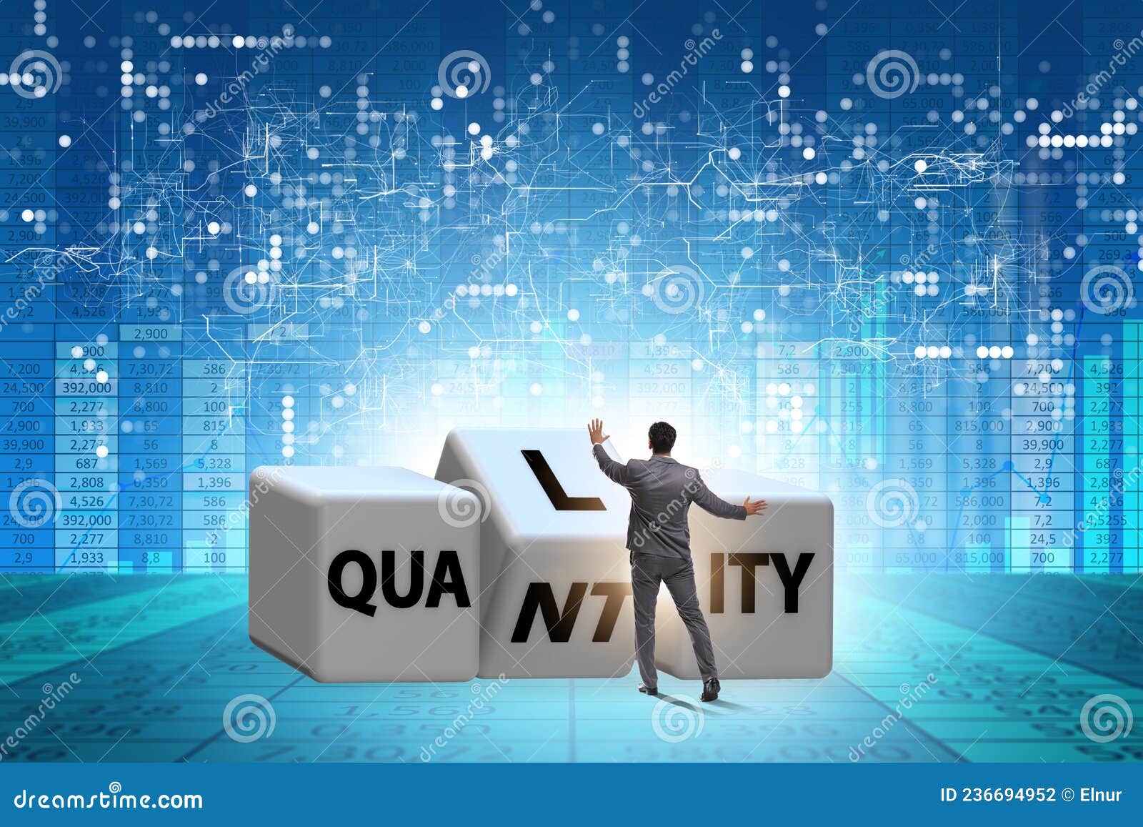 Dilemma of Quantity Versus Quality Stock Illustration - Illustration of competitive, choice ...