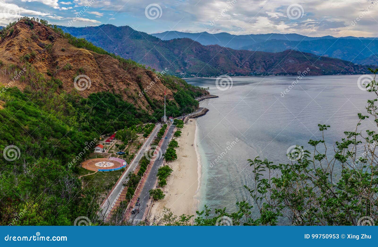 The Dili Bay, Timor-Leste stock image. Image of dili - 99750953