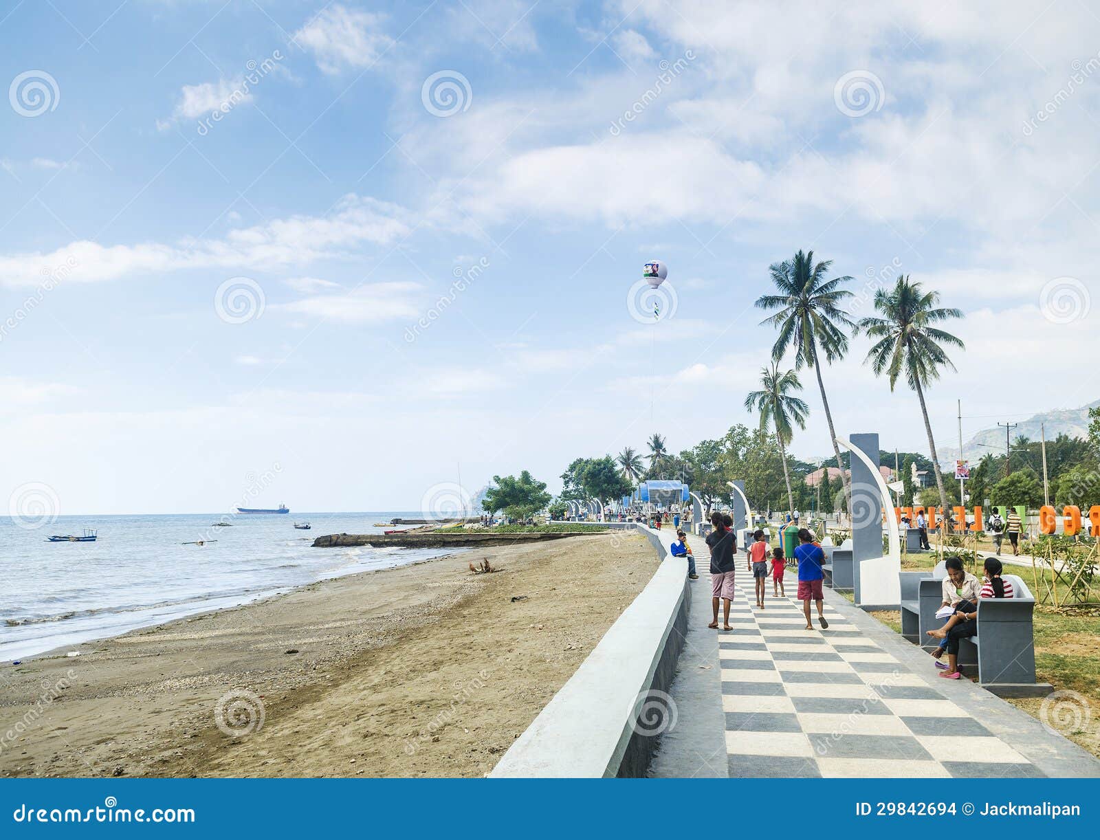 Dili seaside in east timor editorial stock image. Image of destination ...