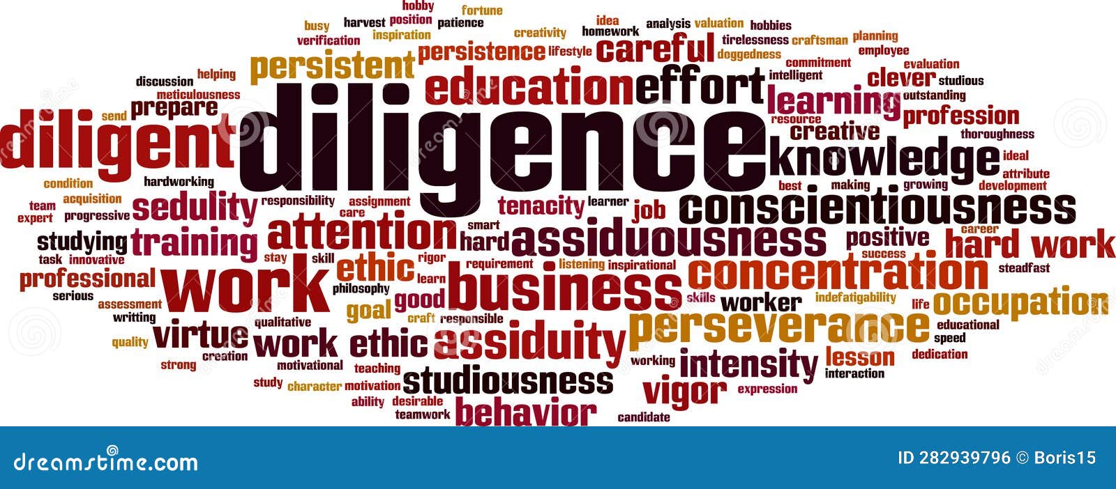 Diligence word cloud stock vector. Illustration of assiduousness ...