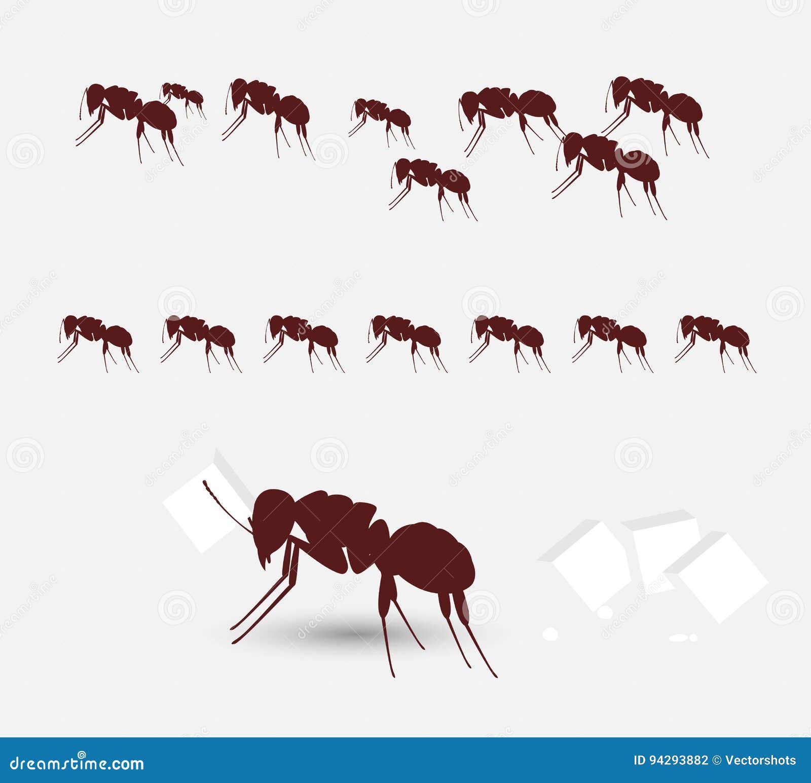 Ants Are Diligent Stock Photo | CartoonDealer.com #91865550