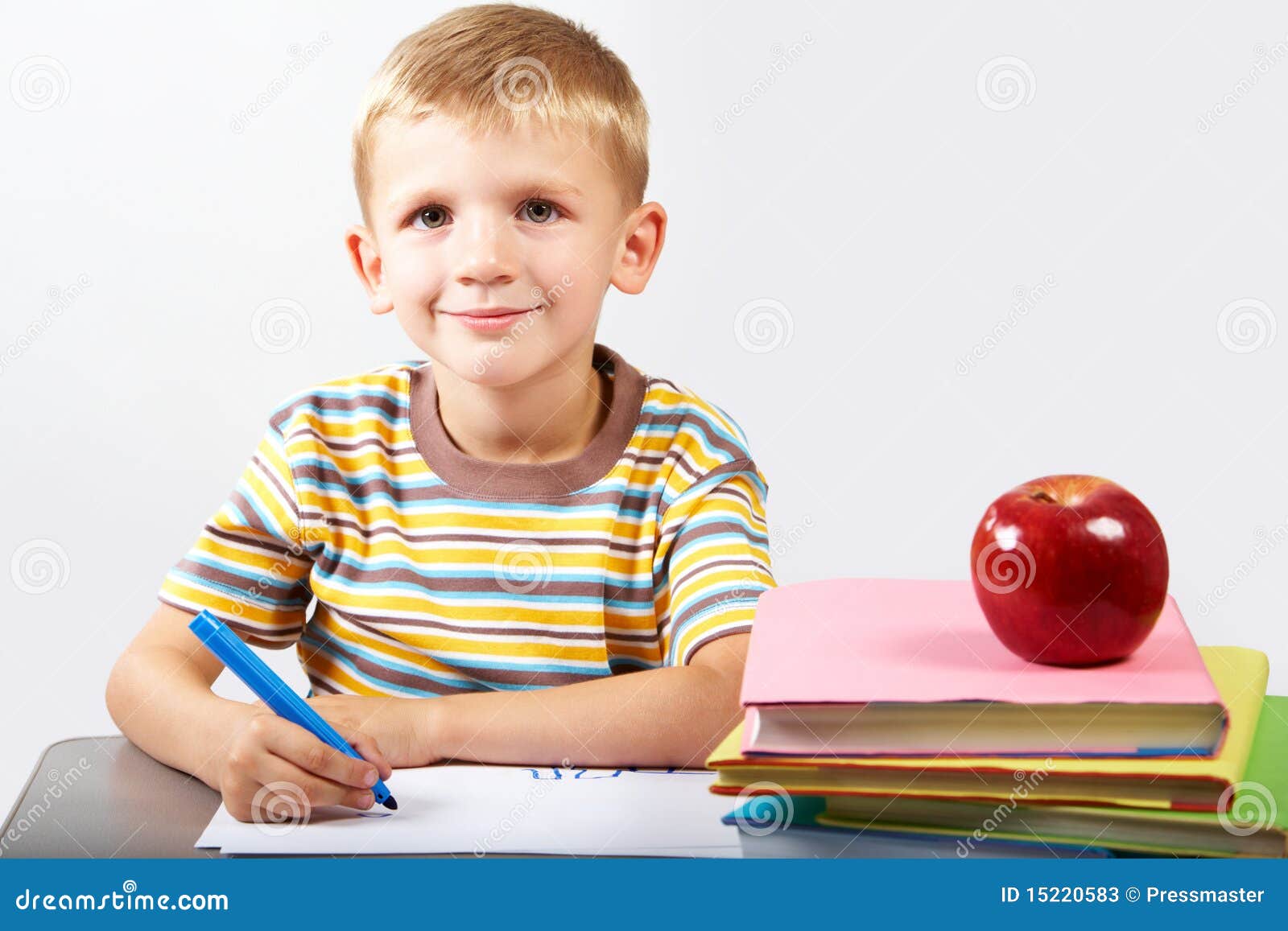 Diligent boy stock image. Image of child, handsome, beginner - 15220583