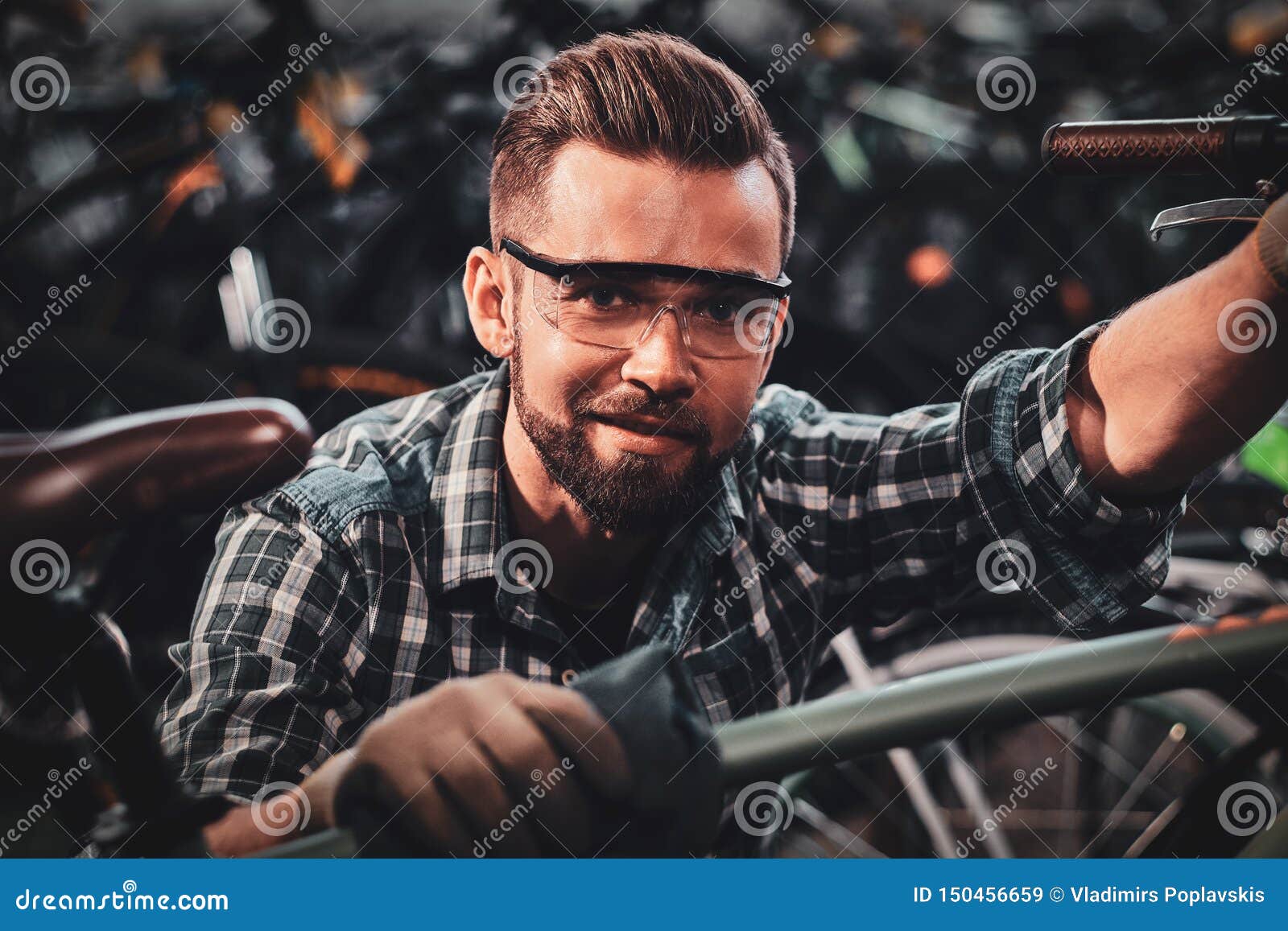 Diligent Handsome Master is Working at His Own Warehouse. Stock Image ...