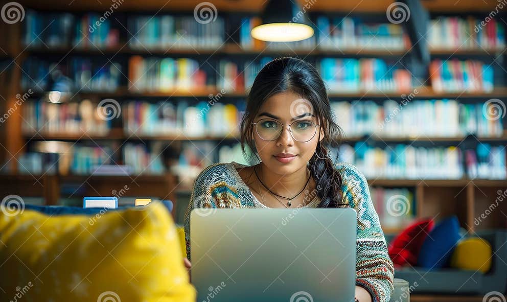 Diligent Indian Computer Science Student Studying Software Development ...