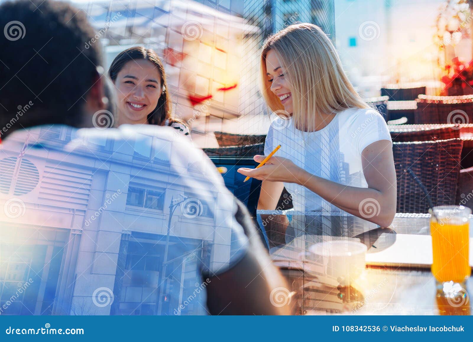Joyful Students Preparing for Exams with Pleasure Stock Photo - Image ...