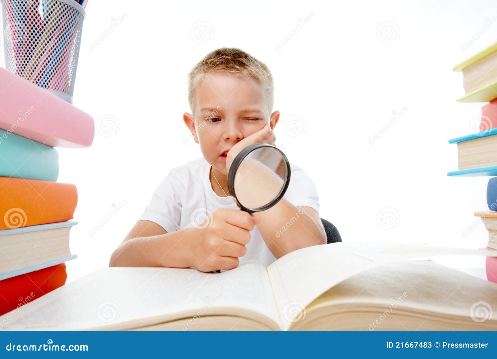 Diligent pupil stock image. Image of infant, childhood - 21667483