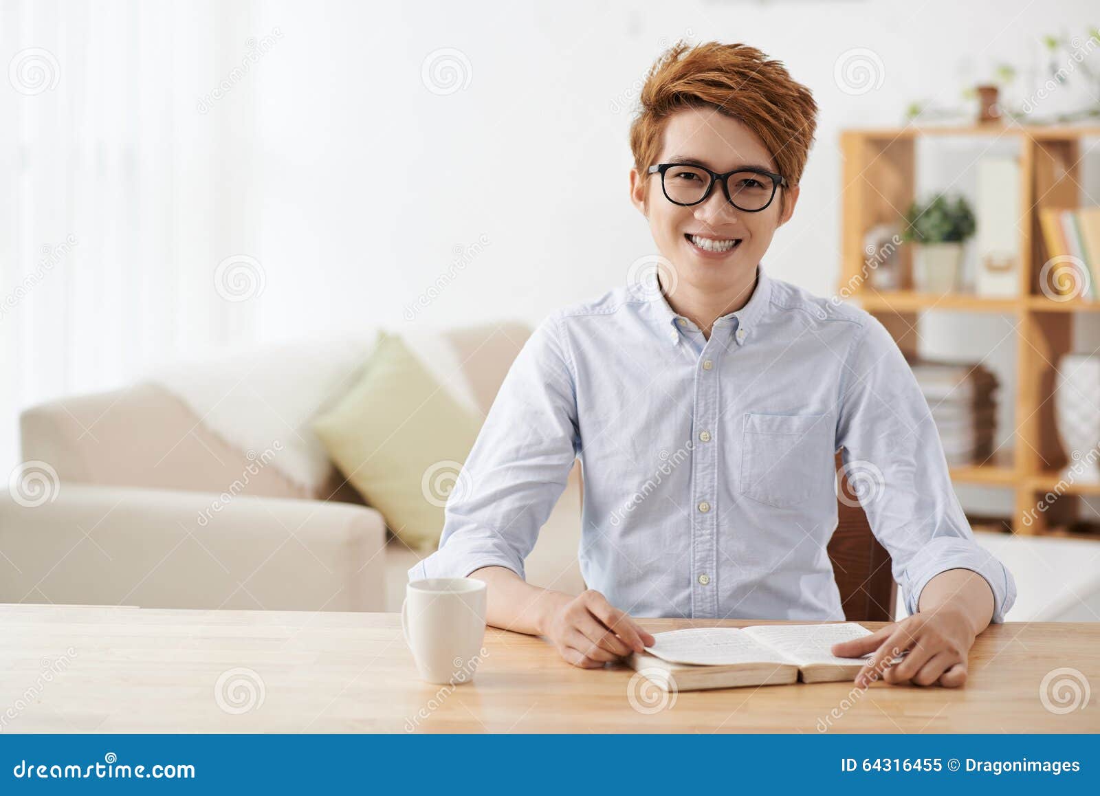 Diligent student stock image. Image of novel, joyful - 64316455