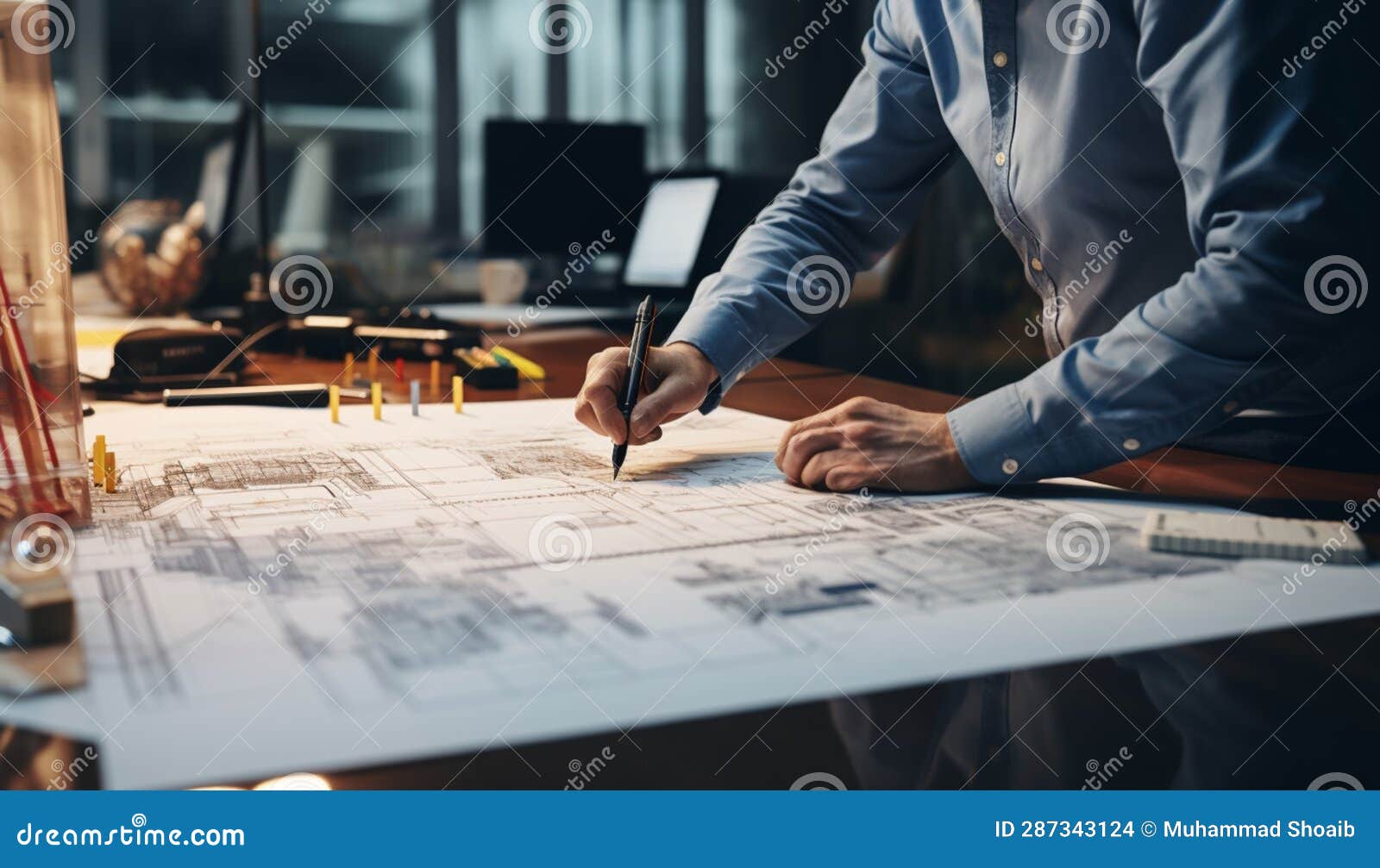 Diligently Working on Blueprint, Converting Creative Ideas into ...