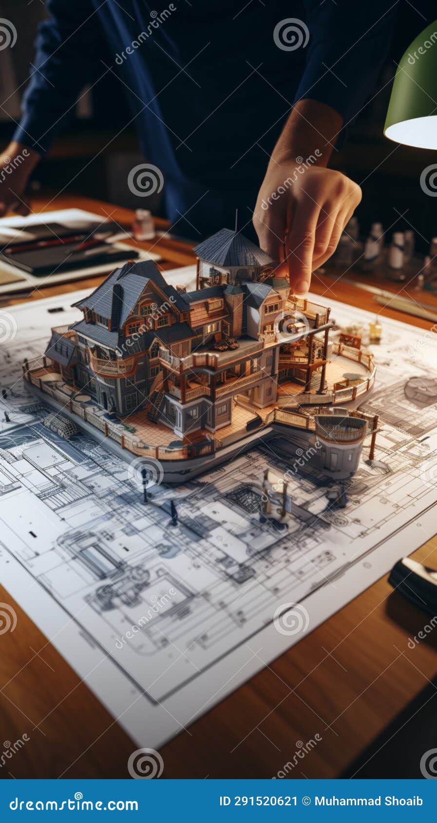 Diligently Working on Blueprint, Converting Creative Ideas into ...