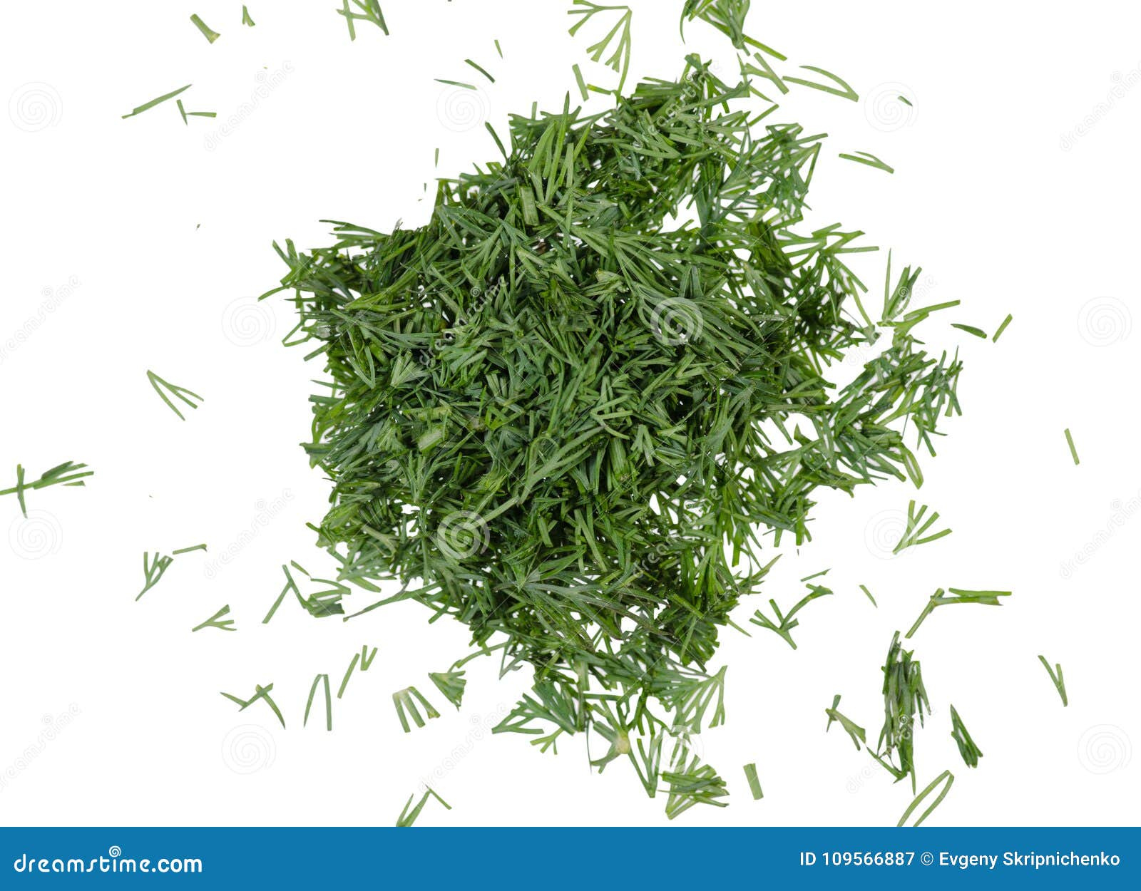 Dill chopped top view stock image. Image of bowl, healthy - 109566887