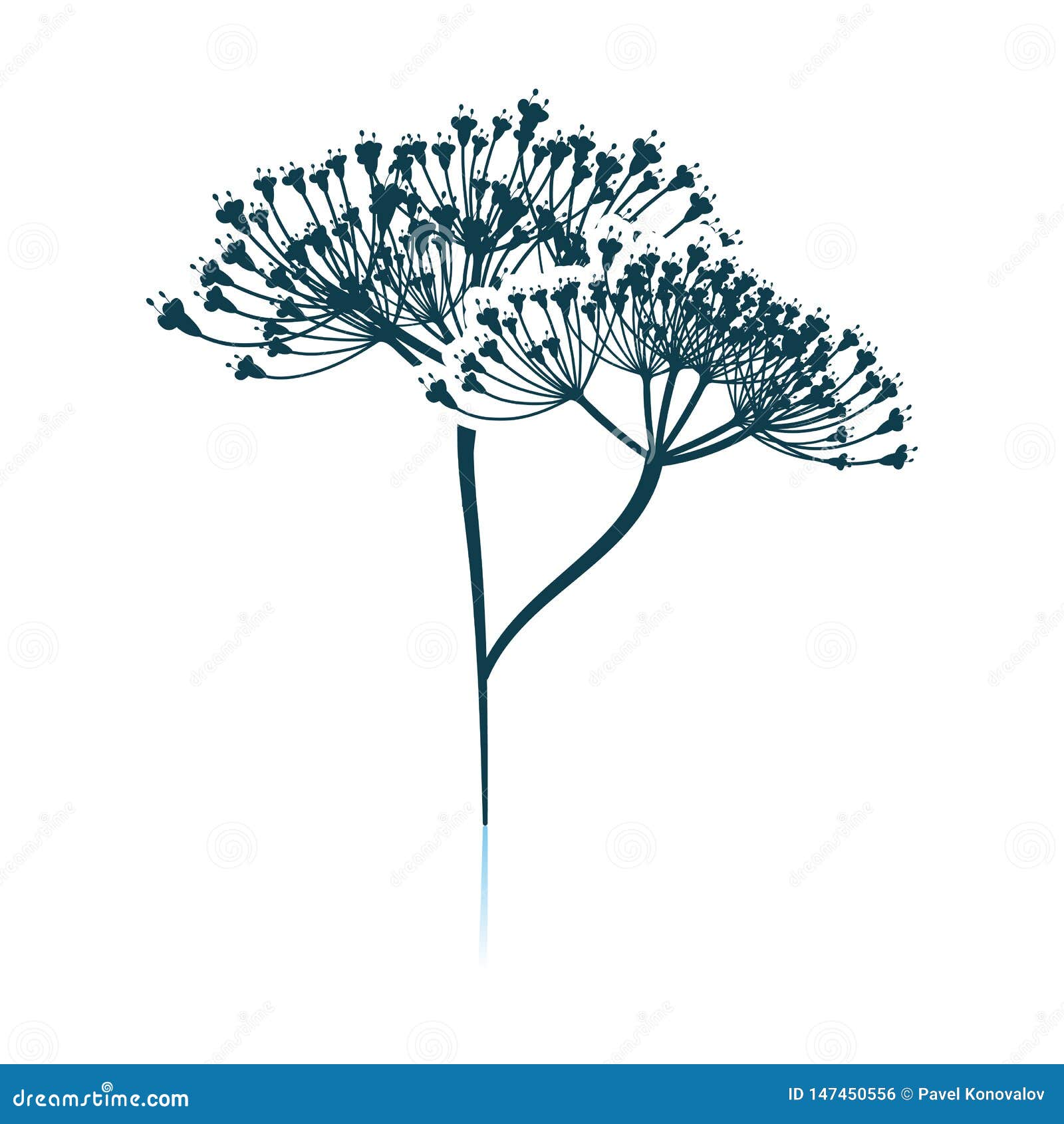 Dill Icon on Gray Background Stock Vector - Illustration of eating ...