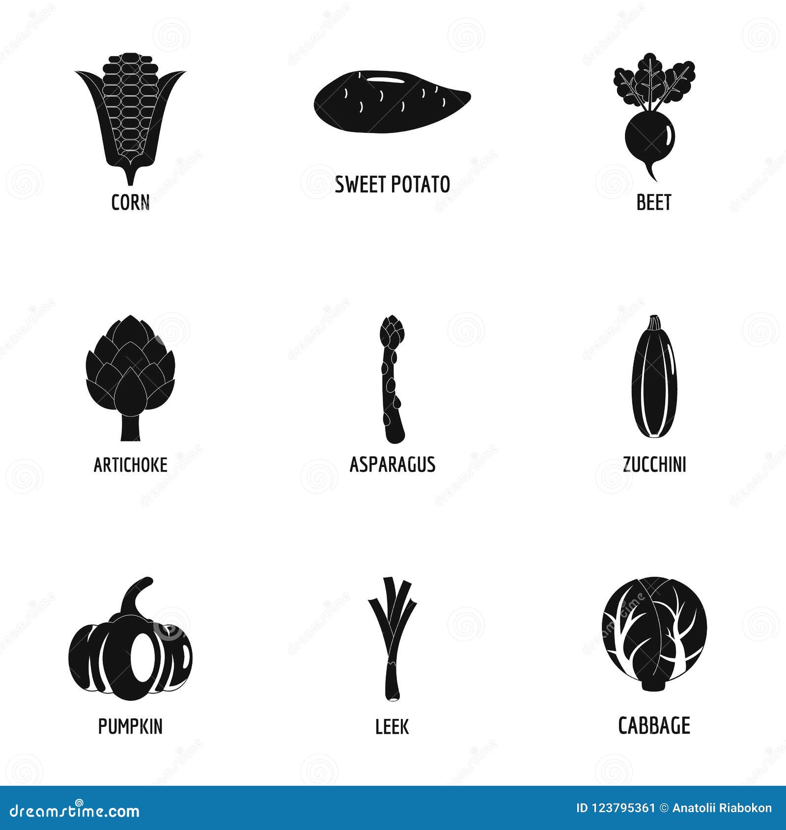 Dill Icons Set, Simple Style Stock Illustration - Illustration of ...