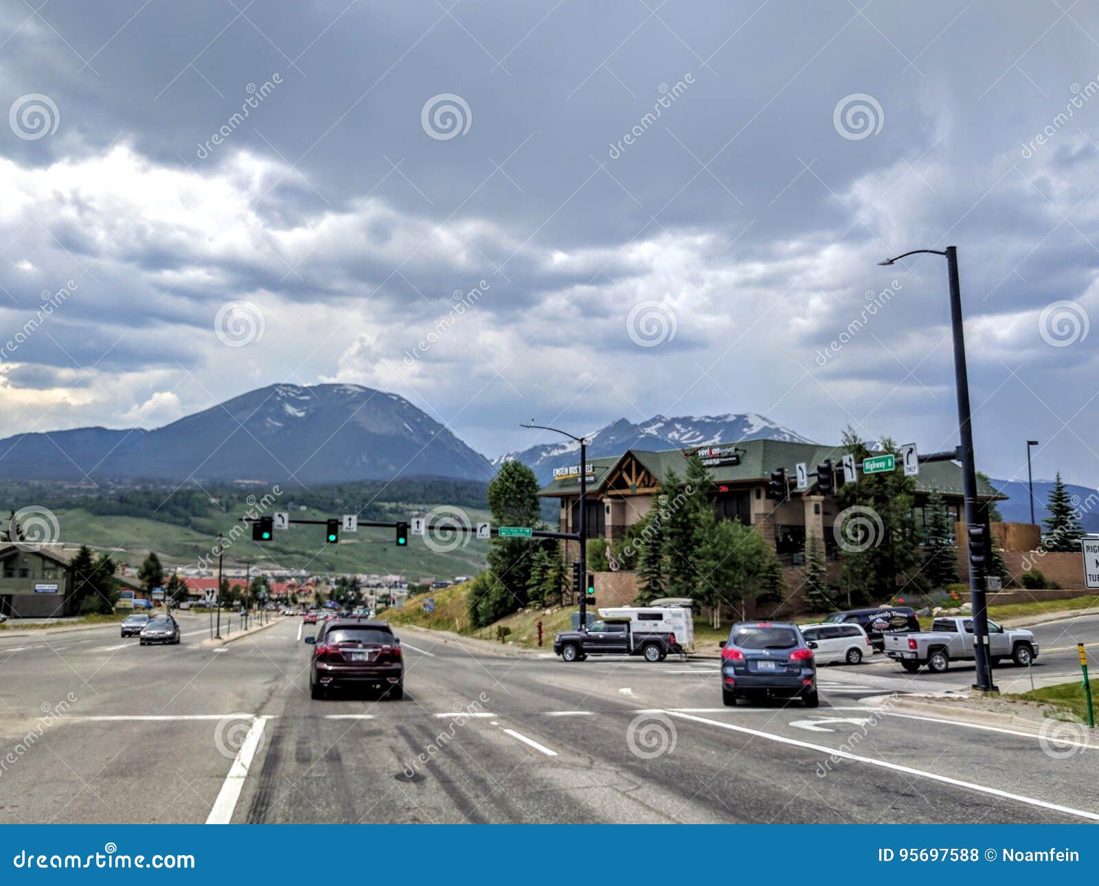 Dillon Colorado editorial stock photo. Image of road - 95697588