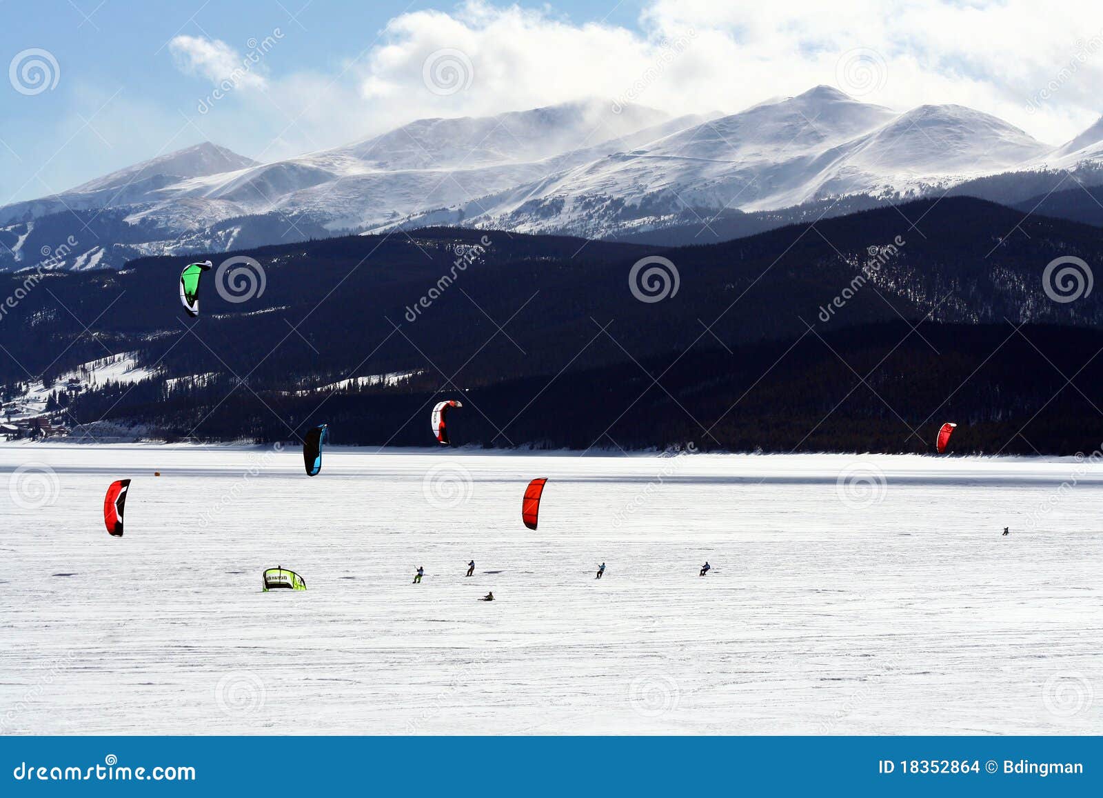 Dillon Snowkite Open editorial stock image. Image of open - 18352864