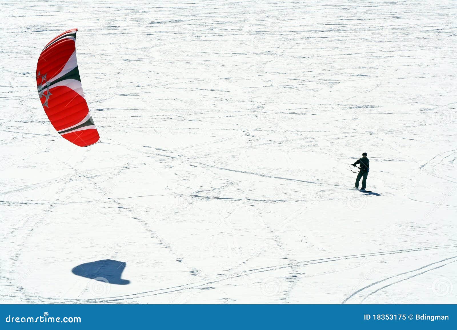 Dillon Snowkite Open editorial image. Image of kiteskiing - 18353175