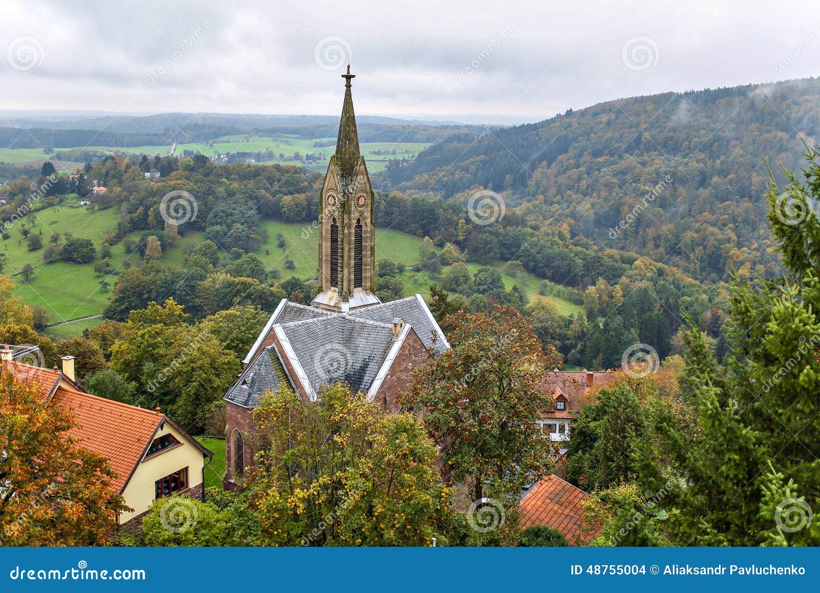 Dilsberg , Germany , View of the Town Hall Stock Photo - Image of view ...