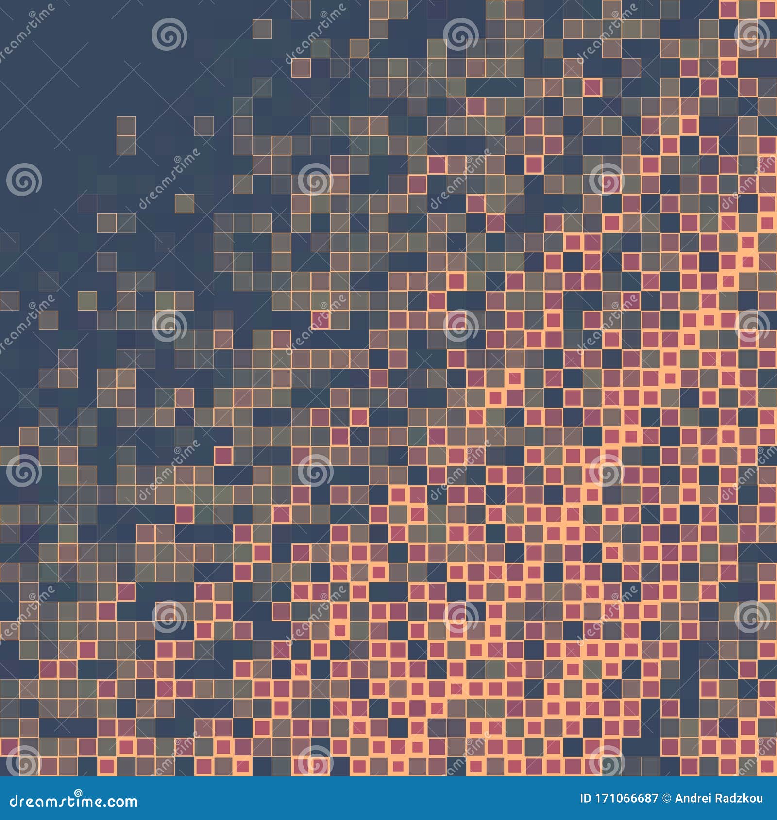 Dim Background with a Faded Mosaic Stock Vector - Illustration of ...