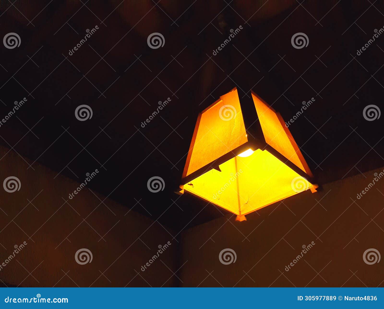 Dim ceiling light stock image. Image of dusty, glass - 305977889