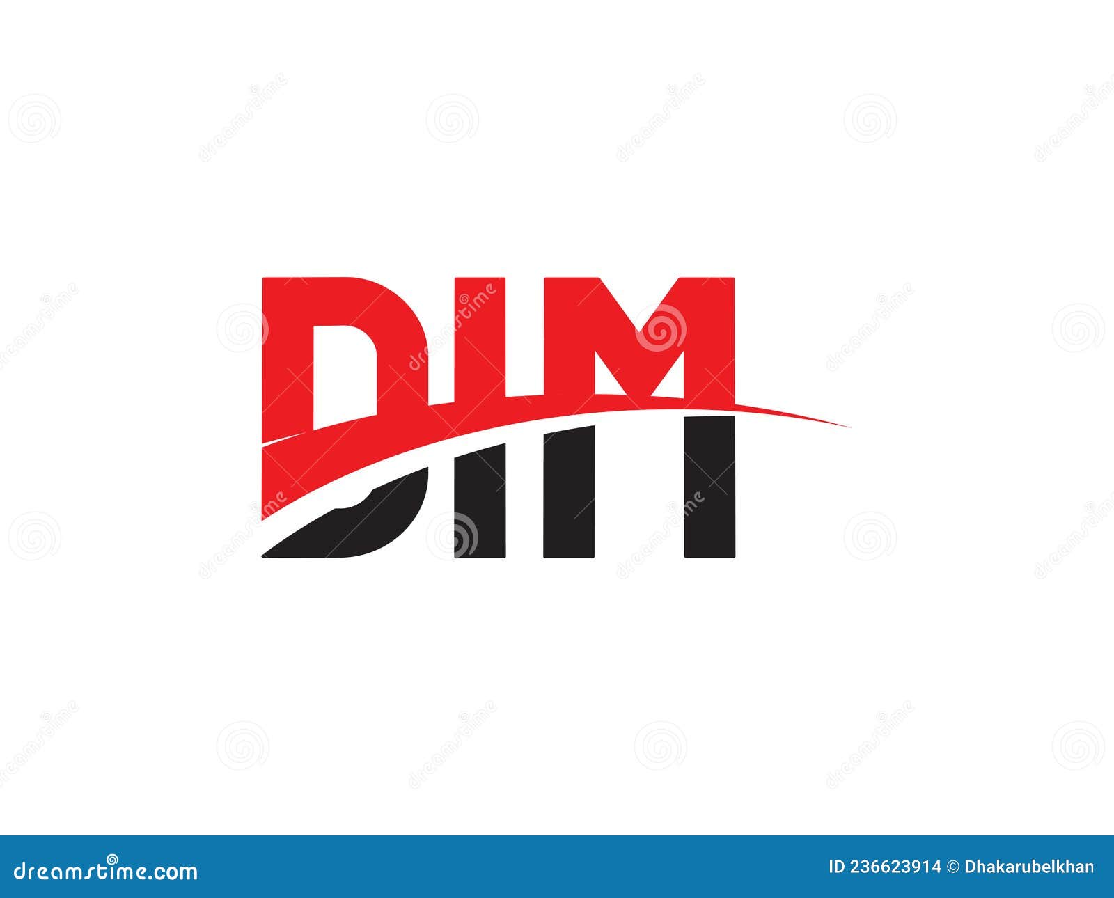DIM Letter Initial Logo Design Vector Illustration Stock Vector ...