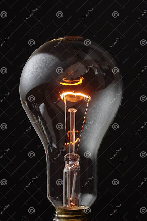 Dim light bulb stock photo. Image of smart, fire, glowing - 4830230