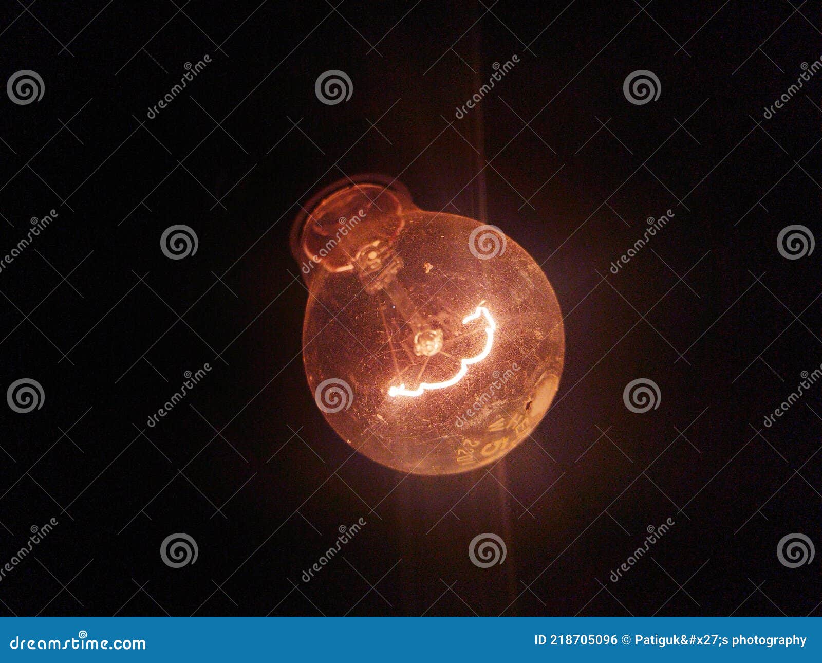 A Dim Light in the Dark of the Night. Visible with the Light Core Stock ...