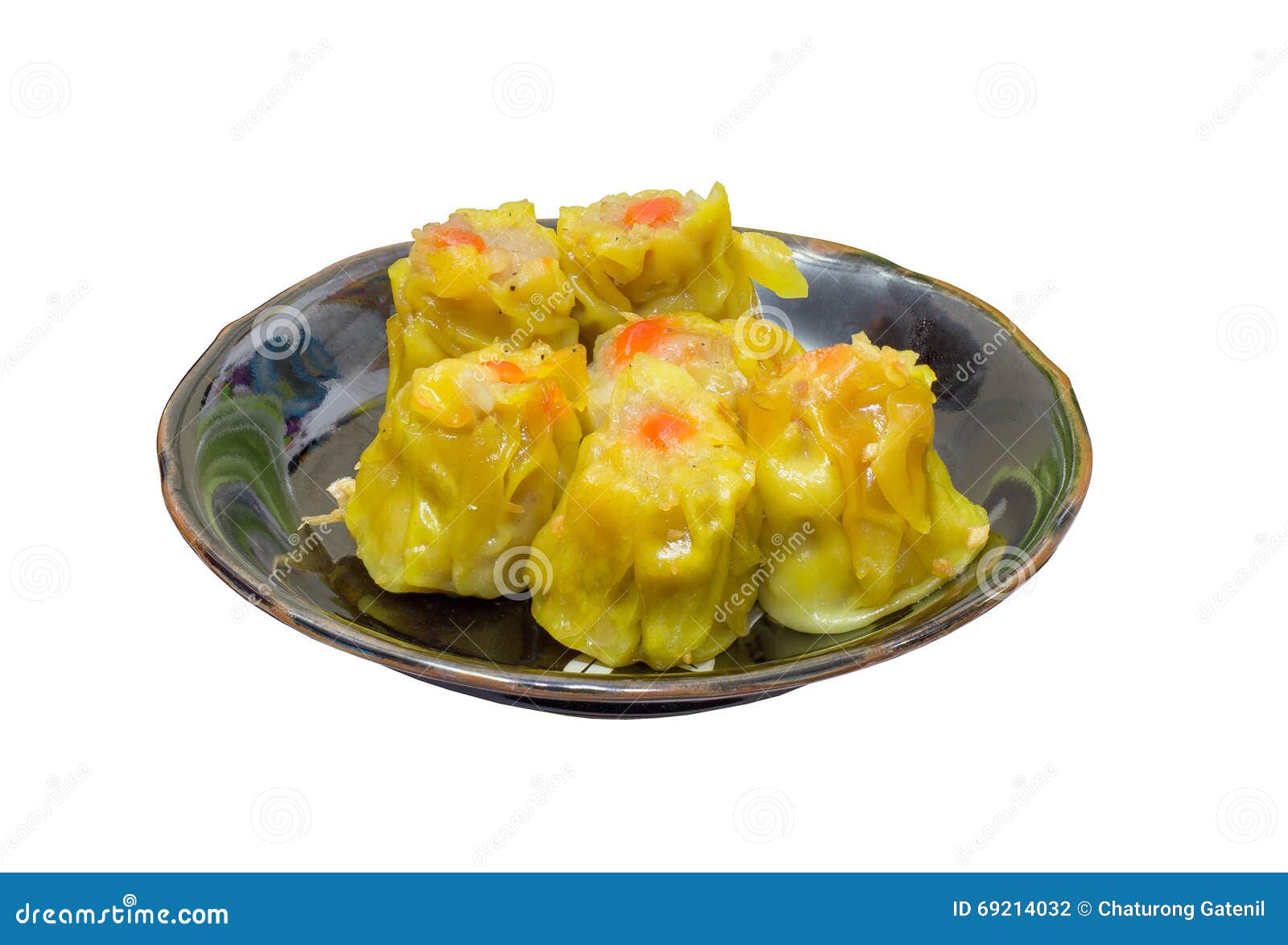 Dim sim on plate stock photo. Image of lunch, delicious - 69214032