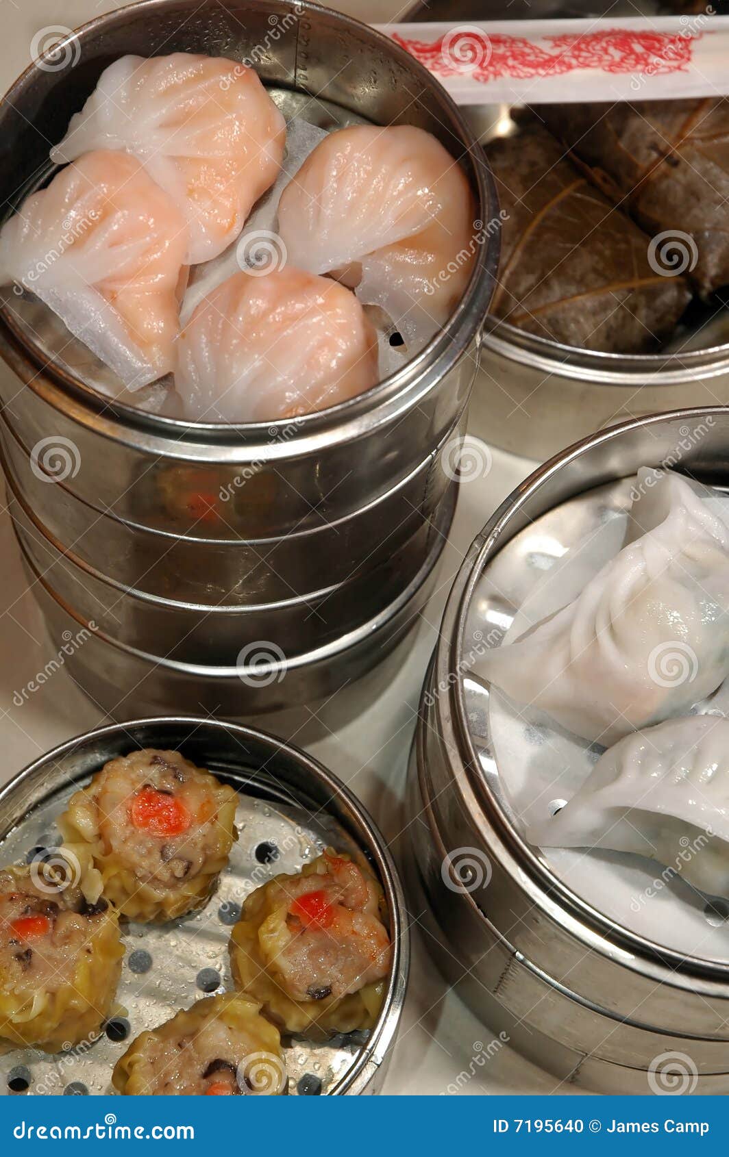 Dim Sum stock photo. Image of containers, food, carrot - 7195640