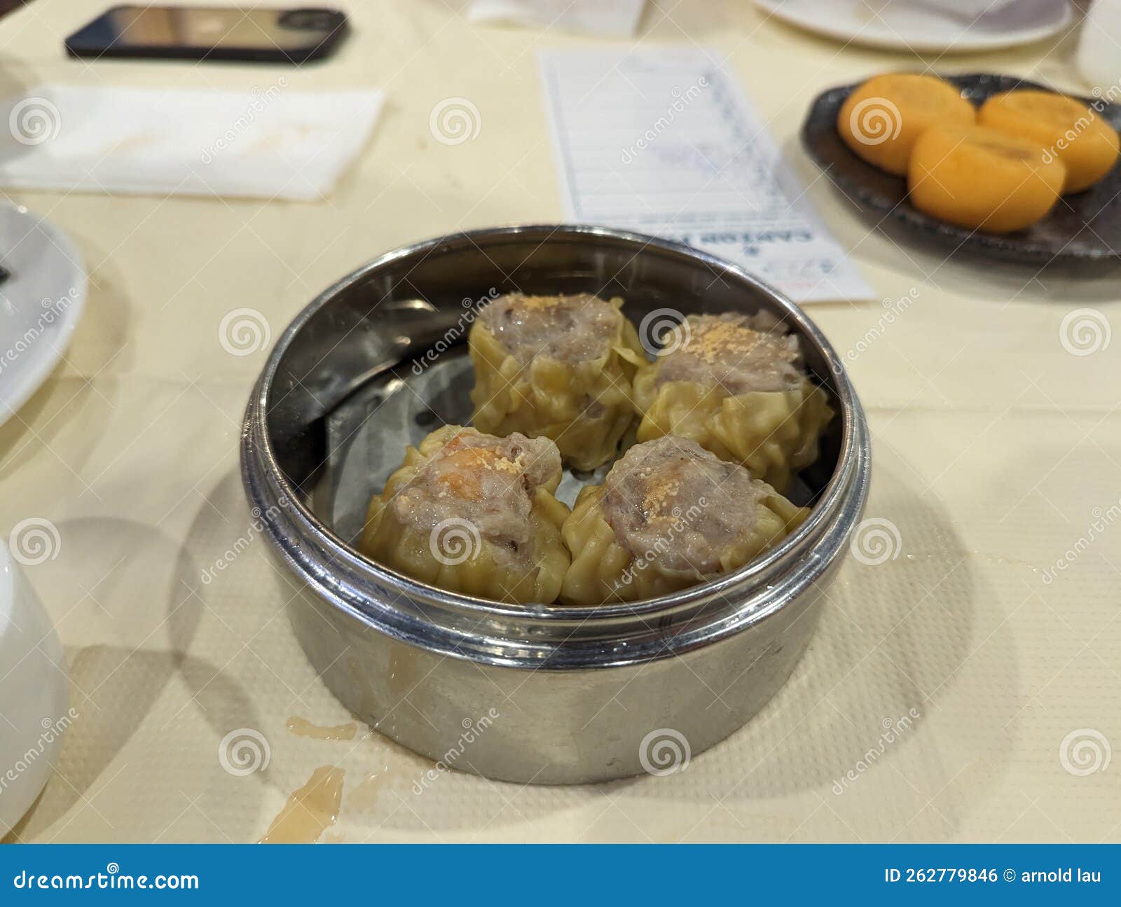 Dim sum appetizer pork stock photo. Image of curry, lunch - 262779846