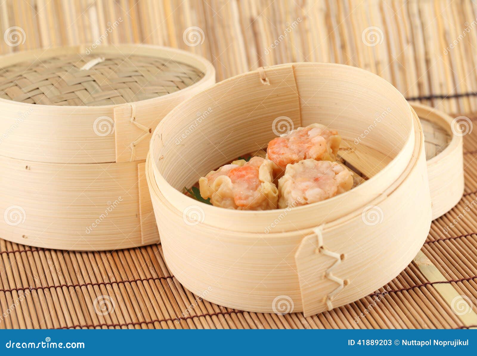 Dim Sum in Bamboo Steamed Bowl Stock Image - Image of cuisine, arranged ...