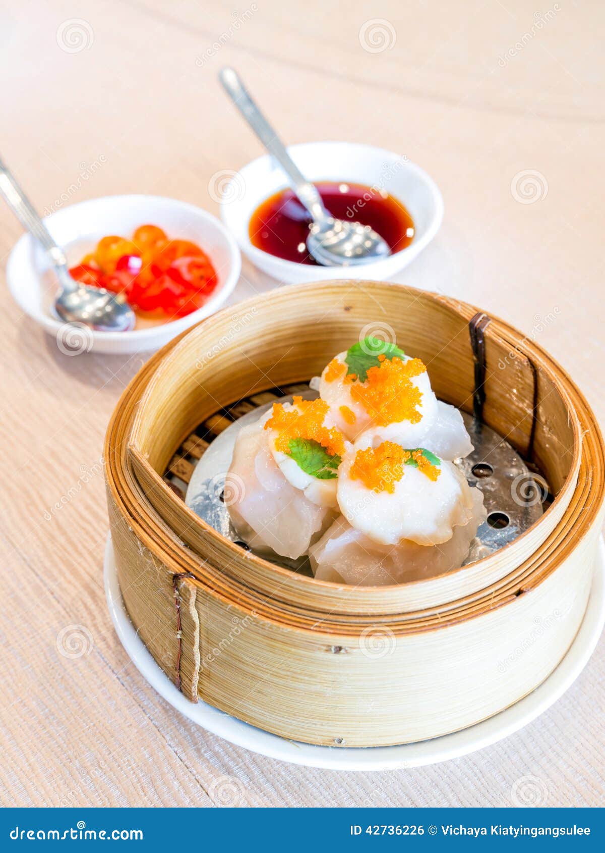 Dim Sum stock photo. Image of fish, meal, delicious, bamboo - 42736226