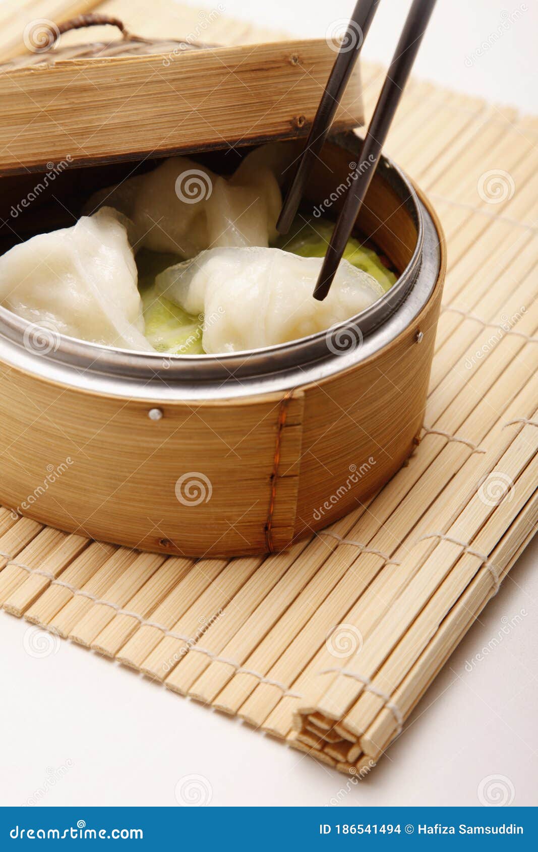 Dim Sum in Bamboo Steamer. Conceptual Image Stock Photo - Image of ...