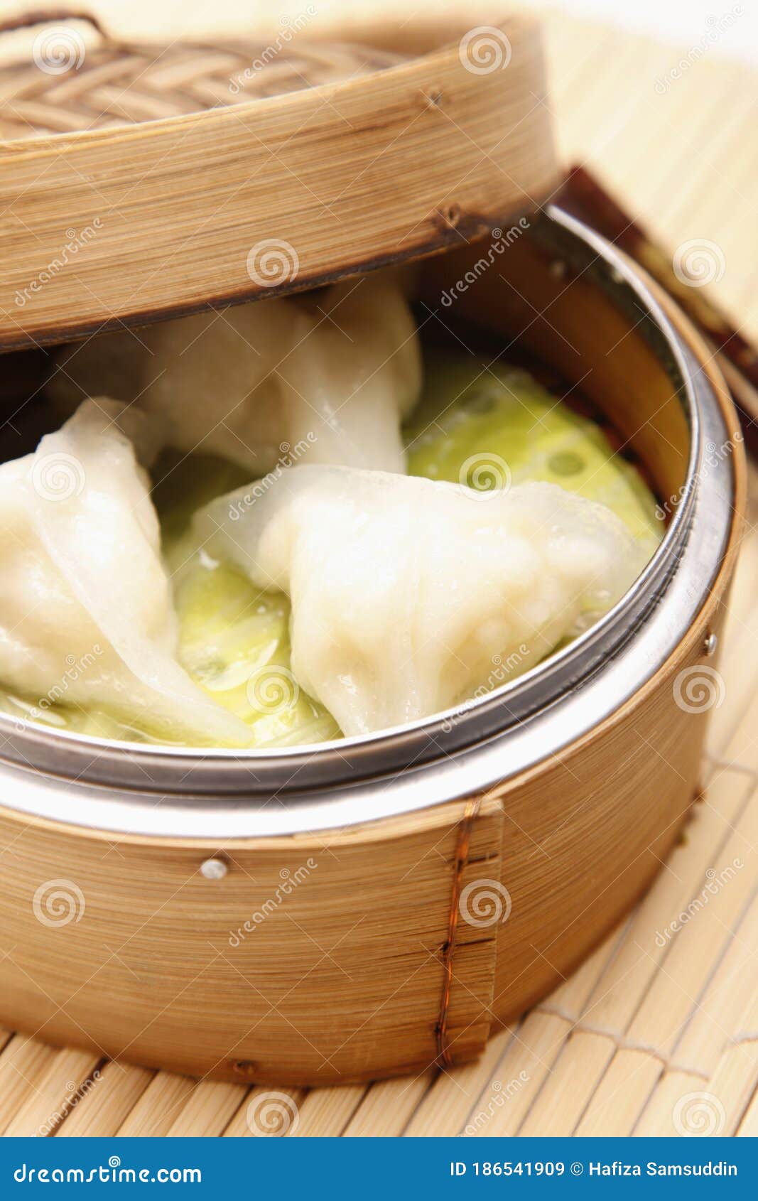 Dim Sum in Bamboo Steamer. Conceptual Image Stock Image - Image of ...