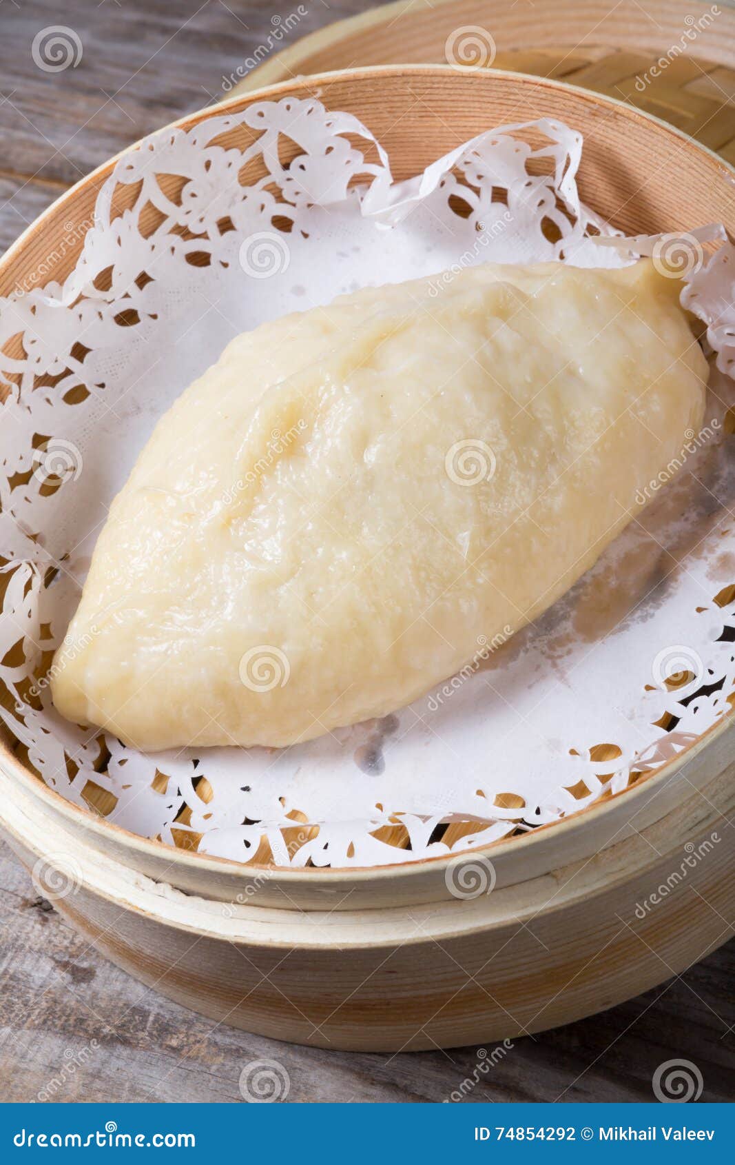 Dim sum in bamboo steamer stock photo. Image of restaurant - 74854292