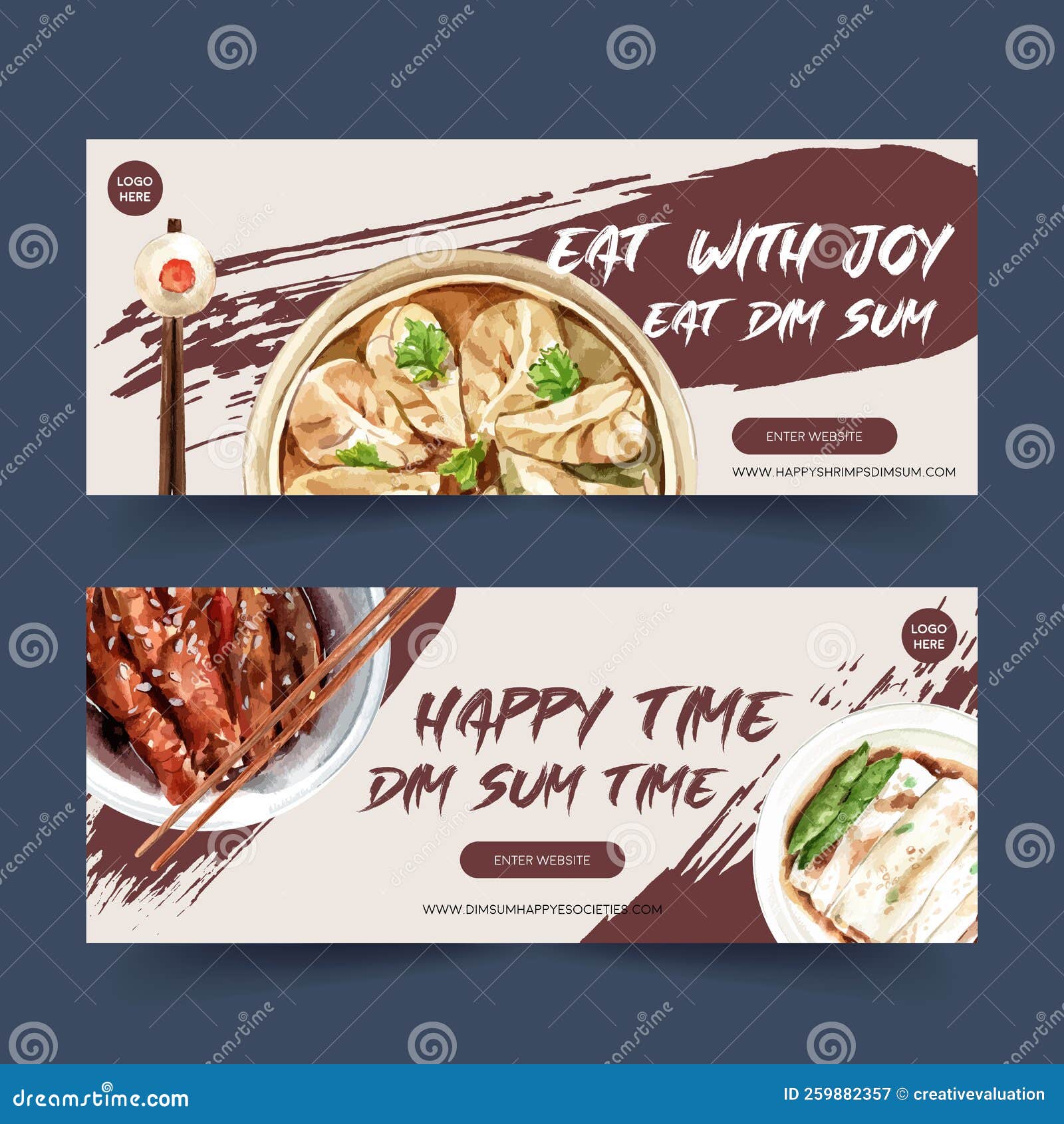 Dim Sum Banner Design With Dumpling, Braised Pork Watercolor ... Dim Sum Banner Design With Dumpling, Braised Pork Watercolor ...