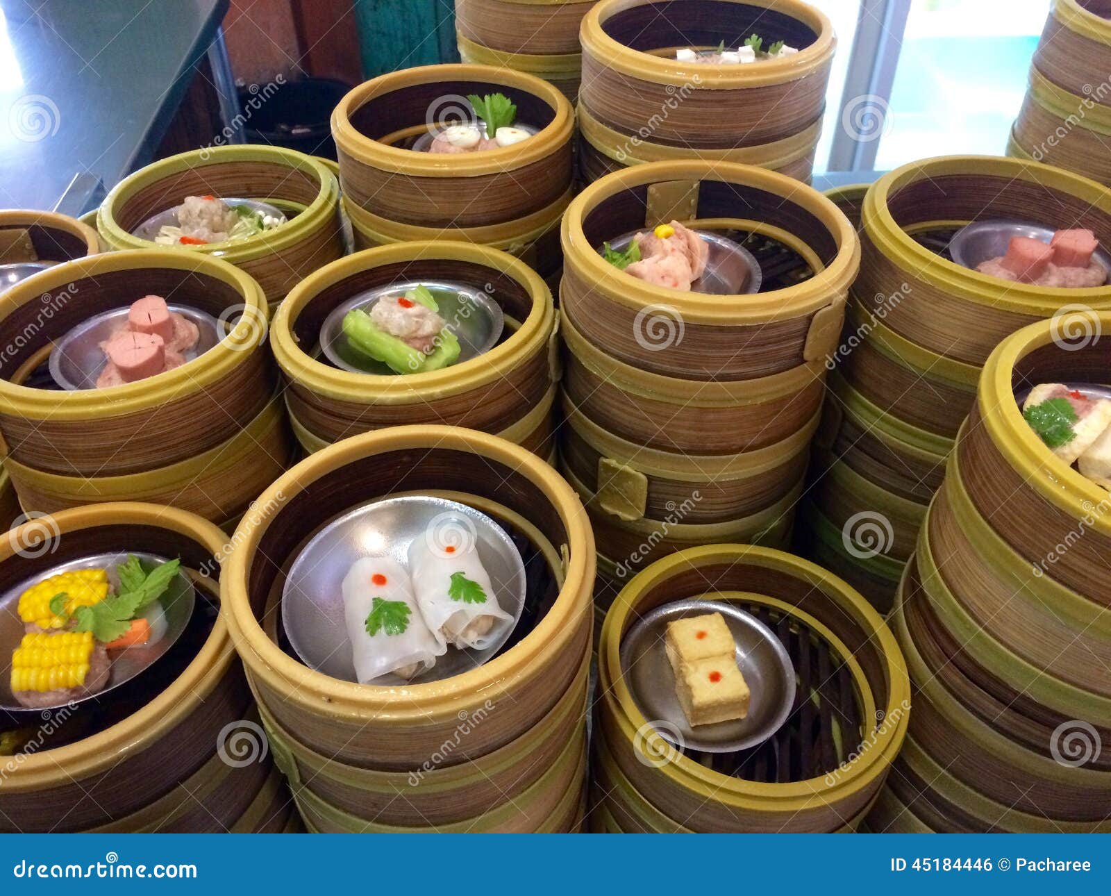 Dim Sum stock photo. Image of food, chinese, baskets - 45184446