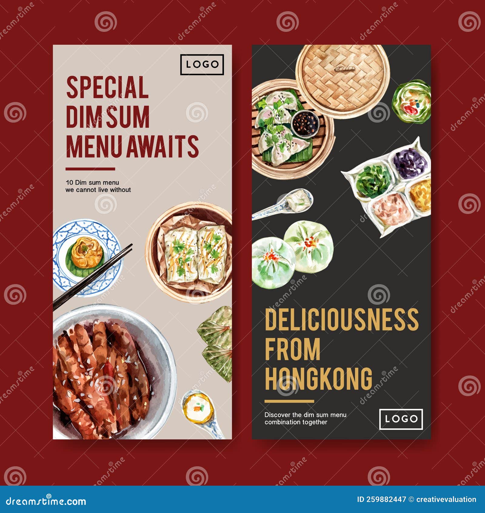 Dim Sum Flyer Design with Dumpling Watercolor Illustration Stock Vector ... Dim Sum Flyer Design with Dumpling Watercolor Illustration Stock Vector ...