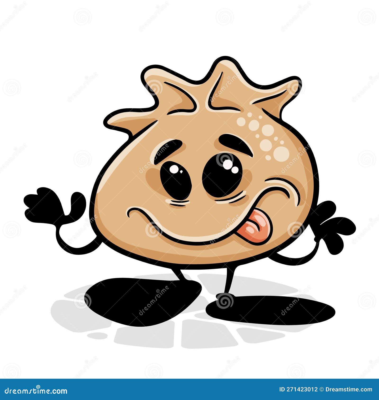 Dim Sum. Funnny Cartoon Character. Vector Isolated Background ... Dim Sum. Funnny Cartoon Character. Vector Isolated Background ...