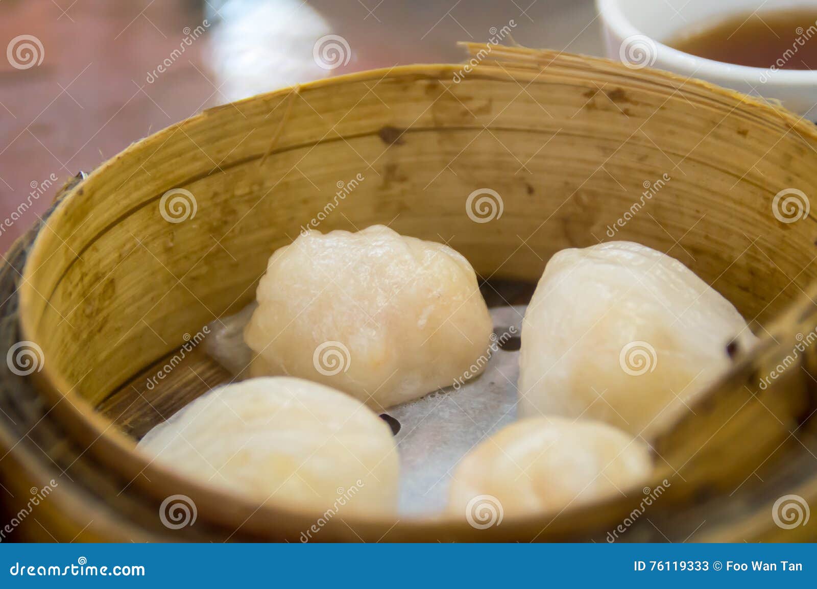 Dim Sum - Har Gao stock image. Image of bites, hong, bamboo - 76119333